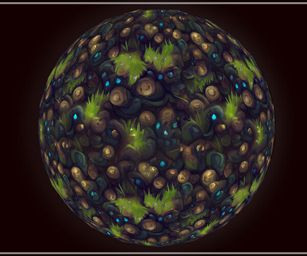 ArtStation - Grass Magic Forest Floor: 20 TEXTURES (Hand-painted ...