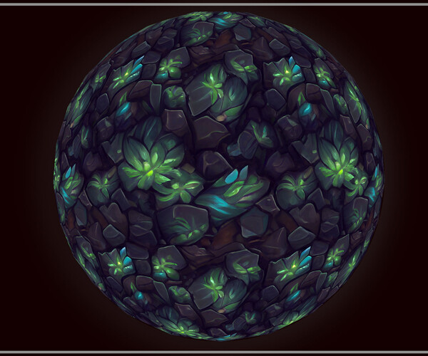 ArtStation - Grass Magic Forest Floor: 20 TEXTURES (Hand-painted ...