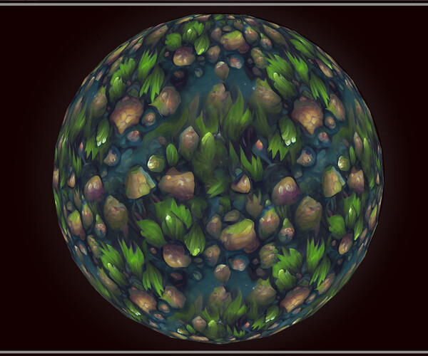 ArtStation - Grass Magic Forest Floor: 20 TEXTURES (Hand-painted ...