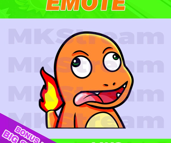 ArtStation - Twitch emotes pokemon charmander funny face | Artworks
