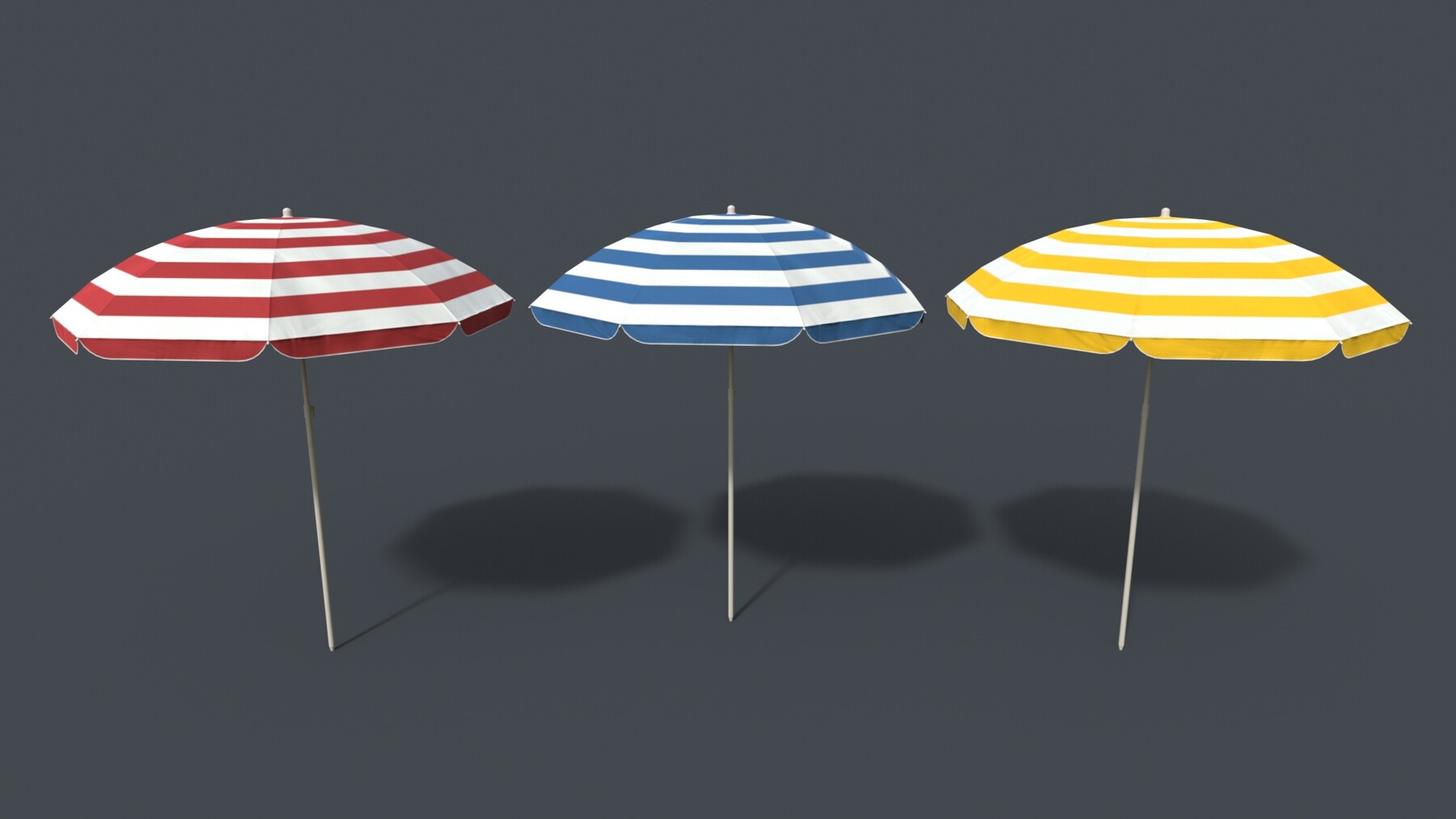 ArtStation - PBR Beach Parasol | Game Assets