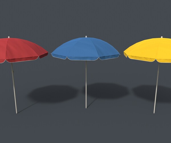 ArtStation - PBR Beach Parasol | Game Assets