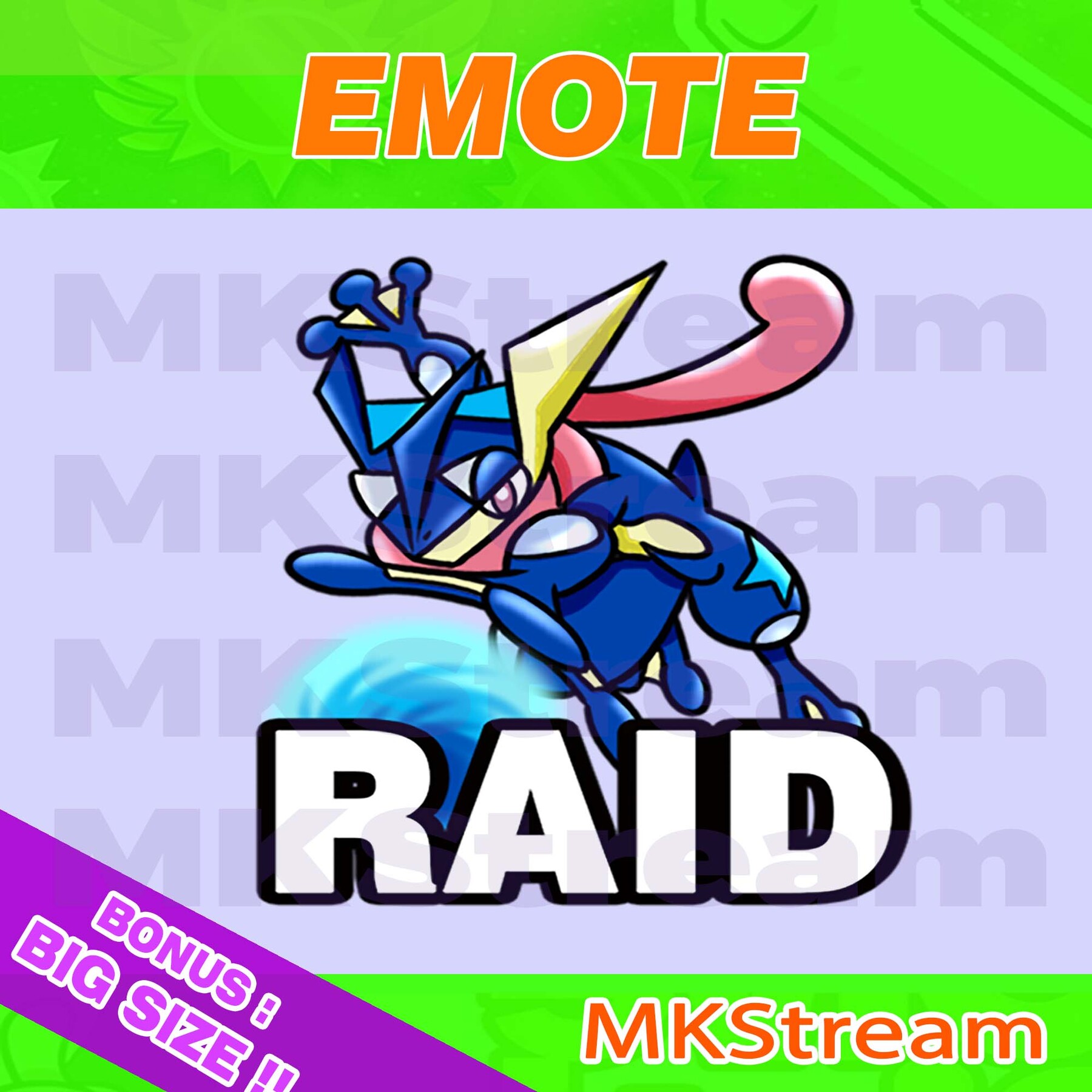 ArtStation - Twitch emotes pokemon greninja raid | Artworks