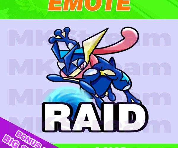 ArtStation - Twitch emotes pokemon greninja raid | Artworks