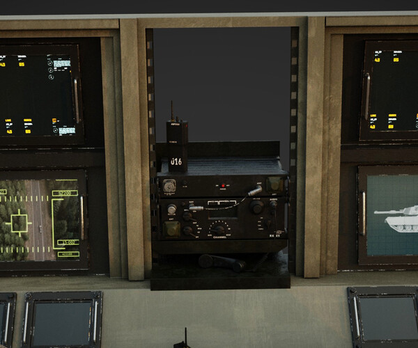 ArtStation - HUD control console | Game Assets