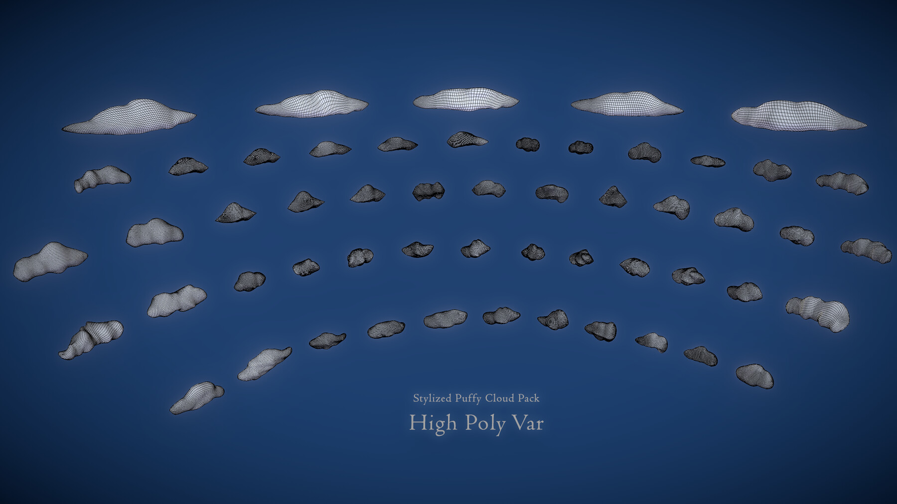 ArtStation - Puffy Stylized Clouds Pack V2 | Resources