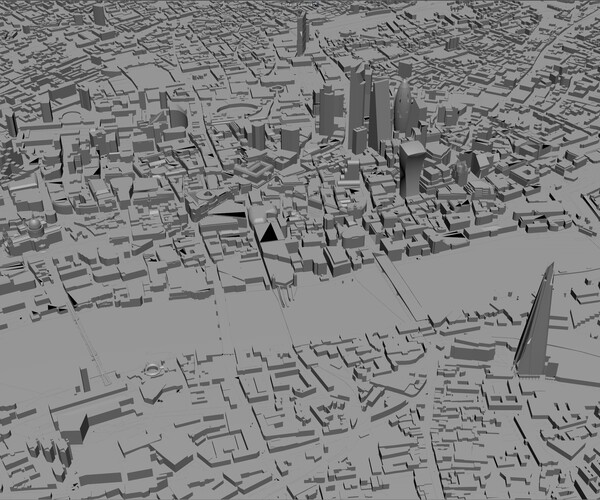 ArtStation - London City 3D model 100km | Game Assets