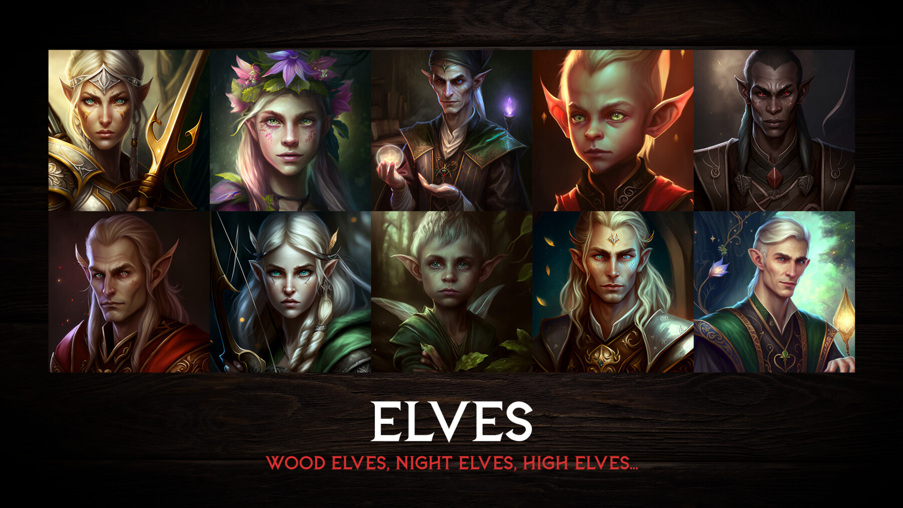 ArtStation - Fantasy Humanoid Portraits | Game Assets