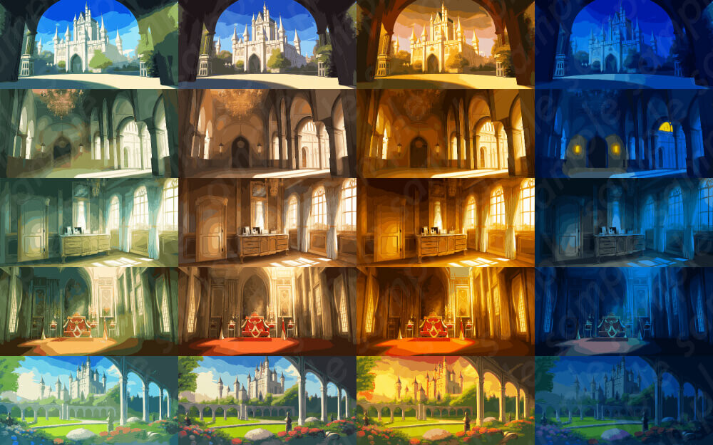 ArtStation - [Pixel Art │ 80 backgrounds] Castle, town, nature, fantasy ...