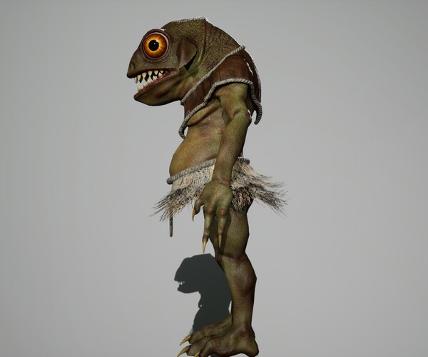 ArtStation - Gecko warrior | Game Assets