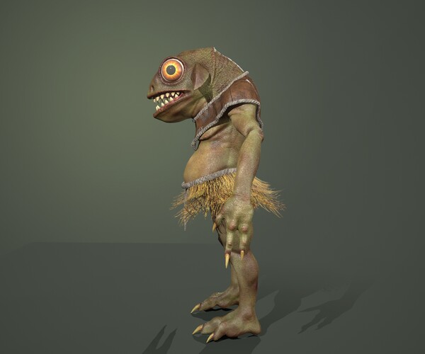 ArtStation - Gecko warrior | Game Assets