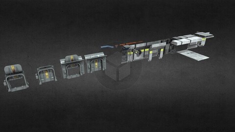 ArtStation - Fallout 3 Vault Asset Pack 1 | Game Assets
