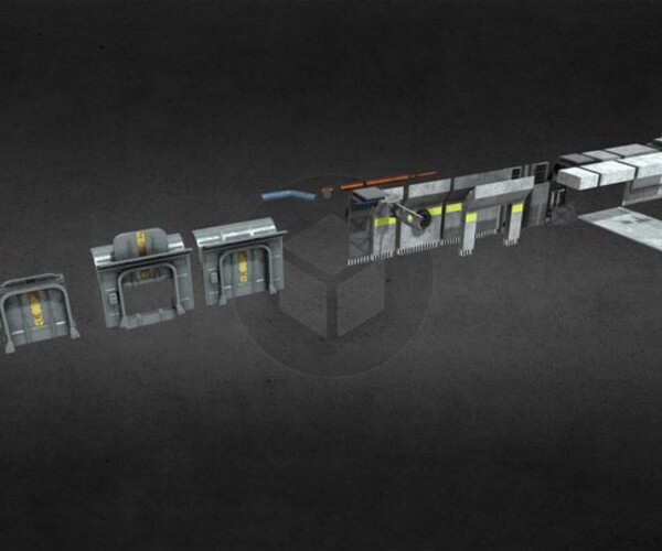 ArtStation - Fallout 3 Vault Asset Pack 1 | Game Assets