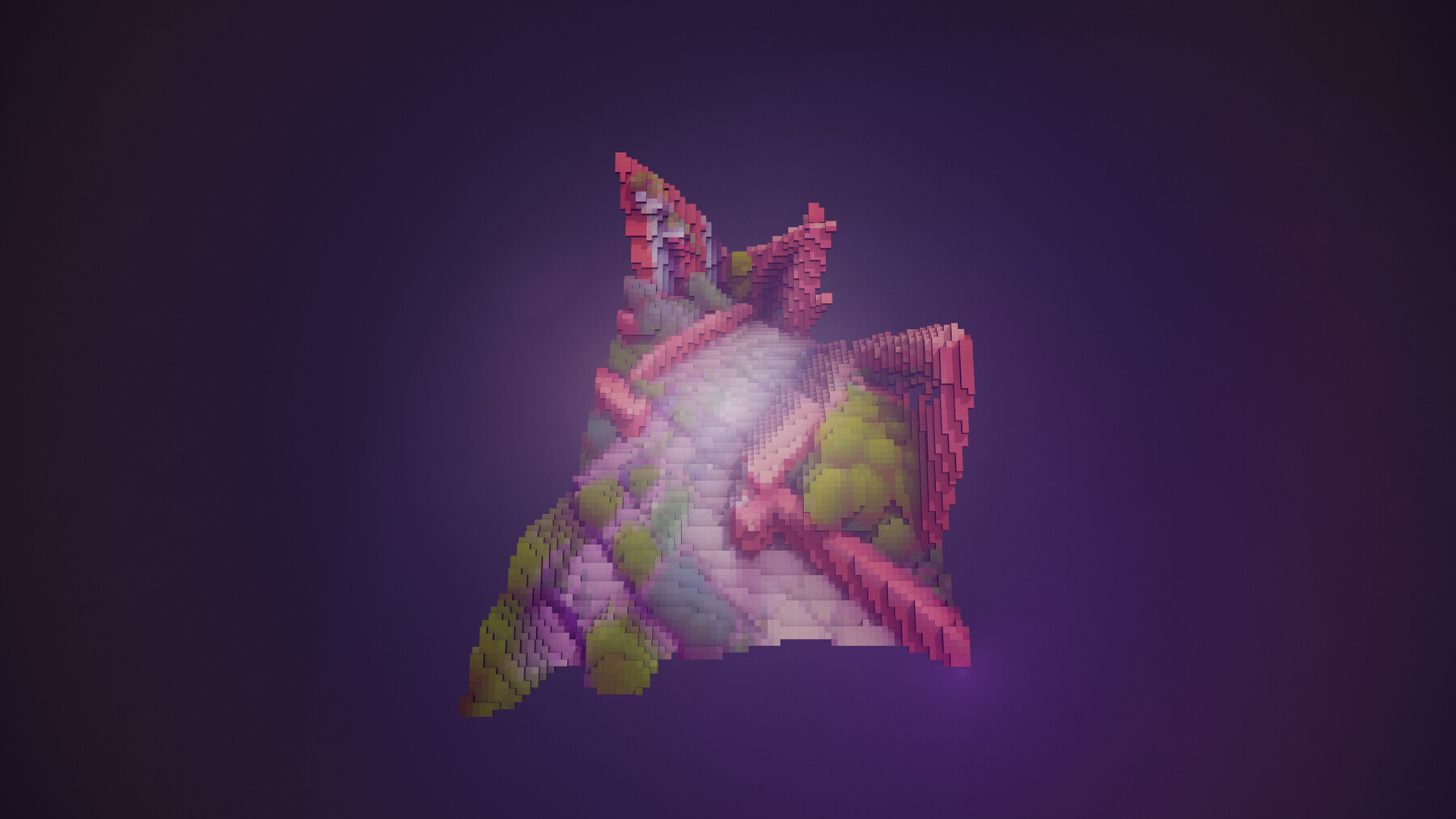 ArtStation - Voxel World Spanish 175 fbx kit vertex color | Game Assets