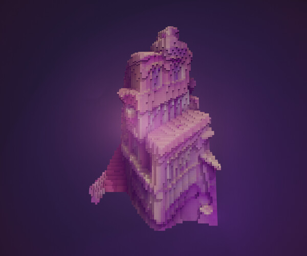 ArtStation - Voxel World Archi 180 fbx kit | Game Assets
