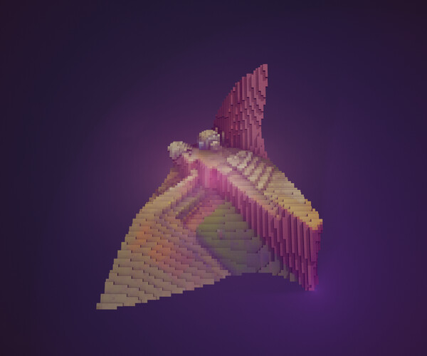 ArtStation - Voxel World Archi 180 fbx kit | Game Assets