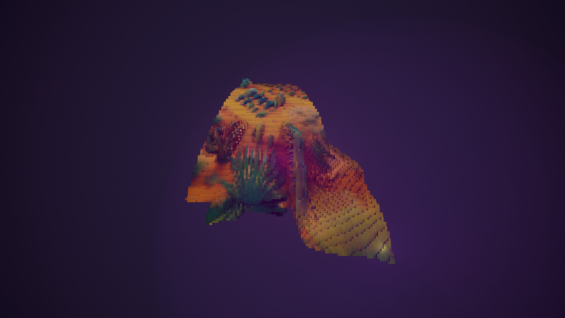 ArtStation - Voxel world desert 100 fbx kit | Game Assets