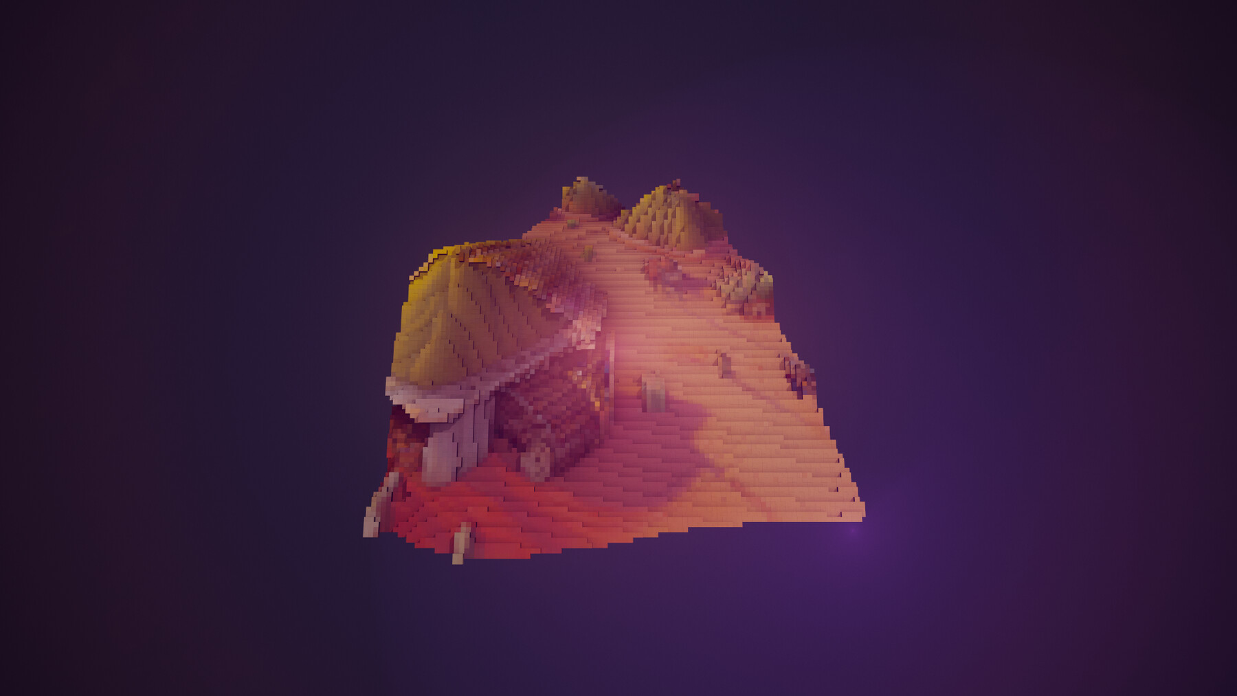ArtStation - Voxel world desert 100 fbx kit | Game Assets