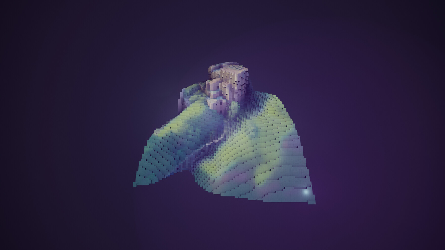 Artstation Voxel World Lab 160 Fbx Vertex Color Game Assets
