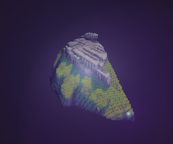 ArtStation - Voxel world lab 160 fbx vertex color | Game Assets