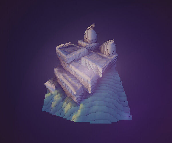 ArtStation - Voxel world lab 160 fbx vertex color | Game Assets