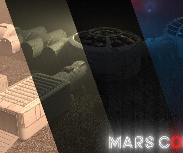 ArtStation - Mars Space Colony Habitats | Game Assets