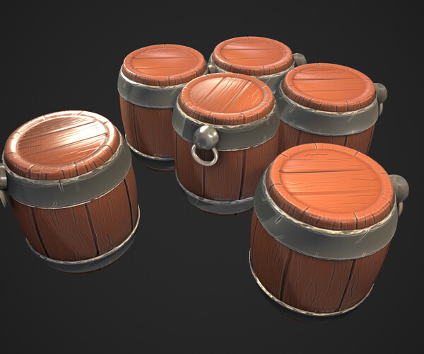 ArtStation - Free Barrel | Game Assets