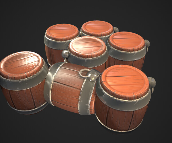 ArtStation - Free Barrel | Game Assets