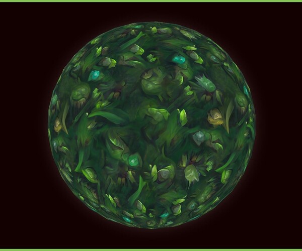 ArtStation - Grass Magic Forest Floor: 10 TEXTURES (Hand-painted ...