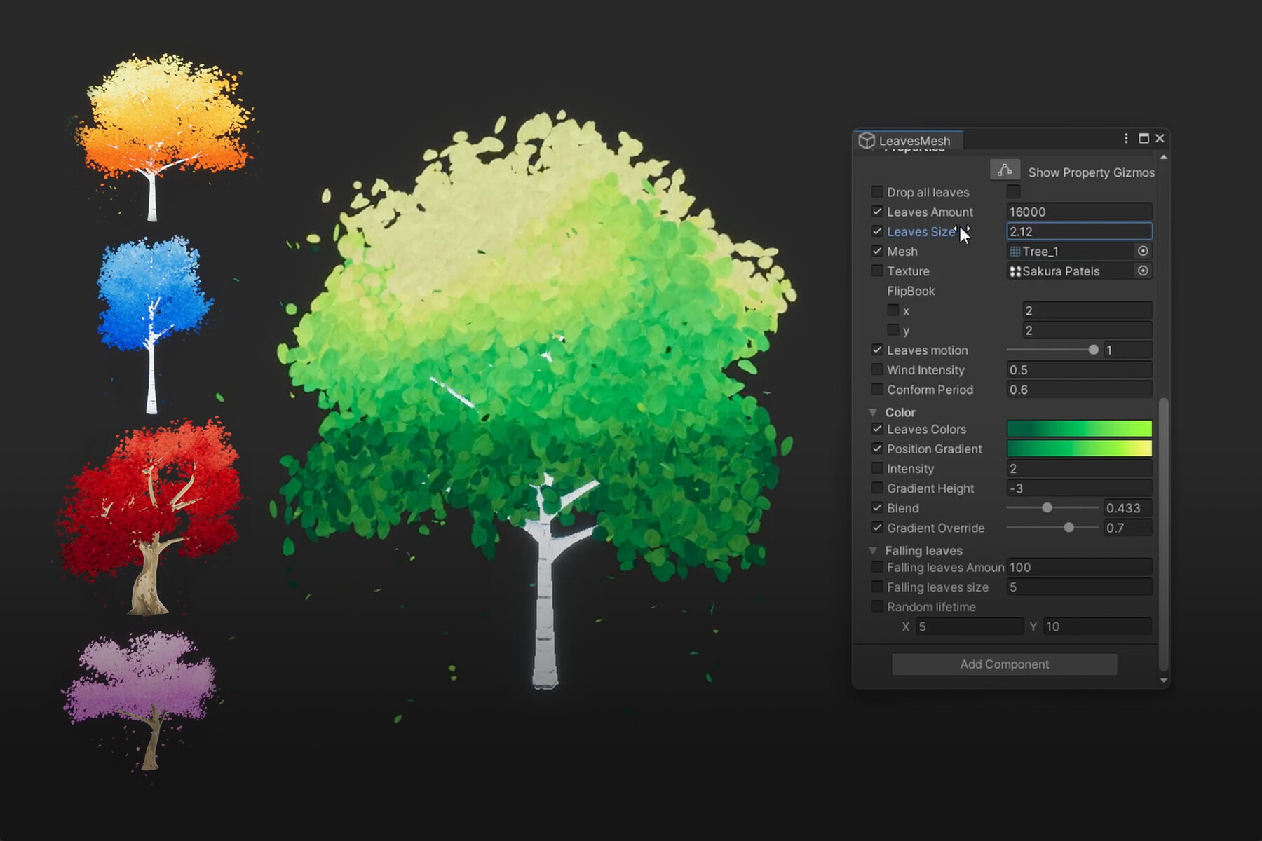 ArtStation - Stylized VFX Trees | GPU Based Effect | Game Assets