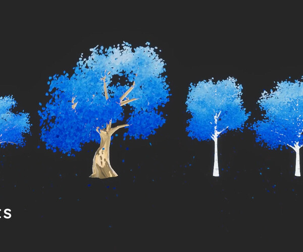 Artstation Stylized Vfx Trees Gpu Based Effect Game Assets