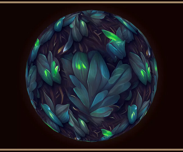 ArtStation - Grass Magic Forest Floor: 10 TEXTURES (Hand-painted ...