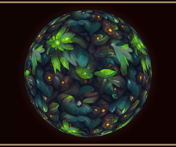 ArtStation - Grass Magic Forest Floor: 10 TEXTURES (Hand-painted ...