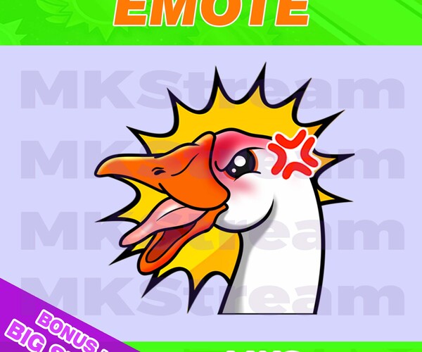 ArtStation - Twitch emotes goose angry | Artworks