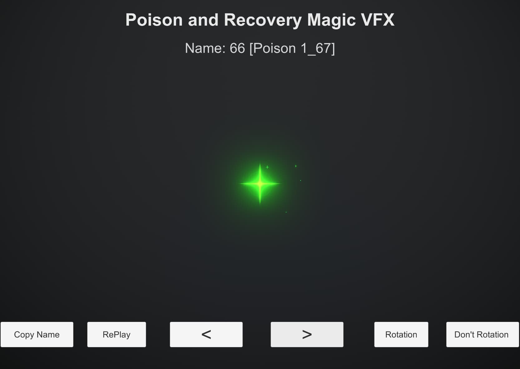 ArtStation - Unity VFX - Poison and Recovery Magic VFX | Game Assets