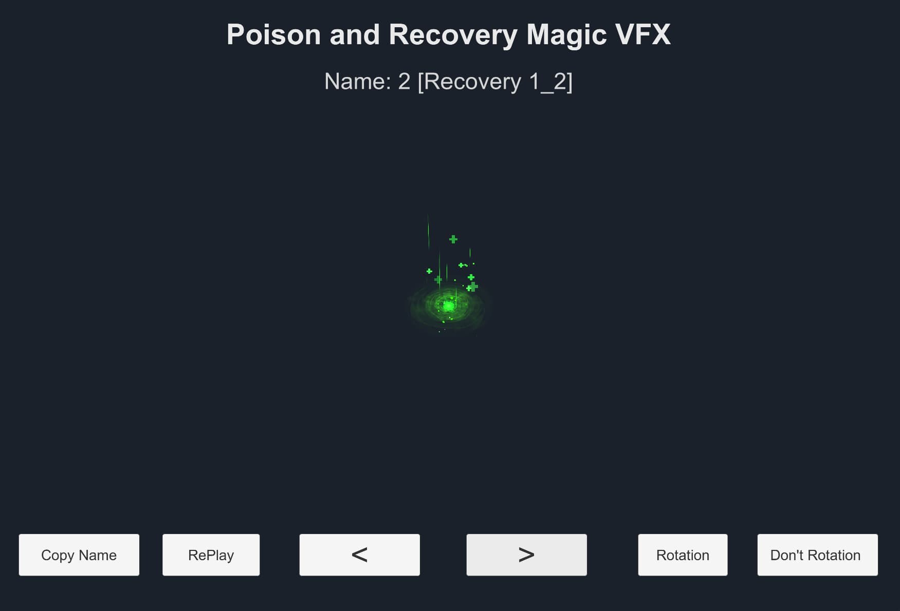 ArtStation - Unity VFX - Poison and Recovery Magic VFX | Game Assets