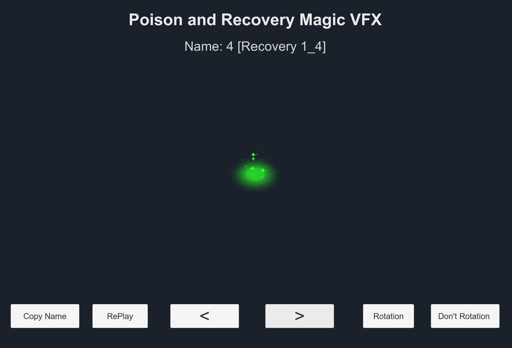 ArtStation - Unity VFX - Poison and Recovery Magic VFX | Game Assets