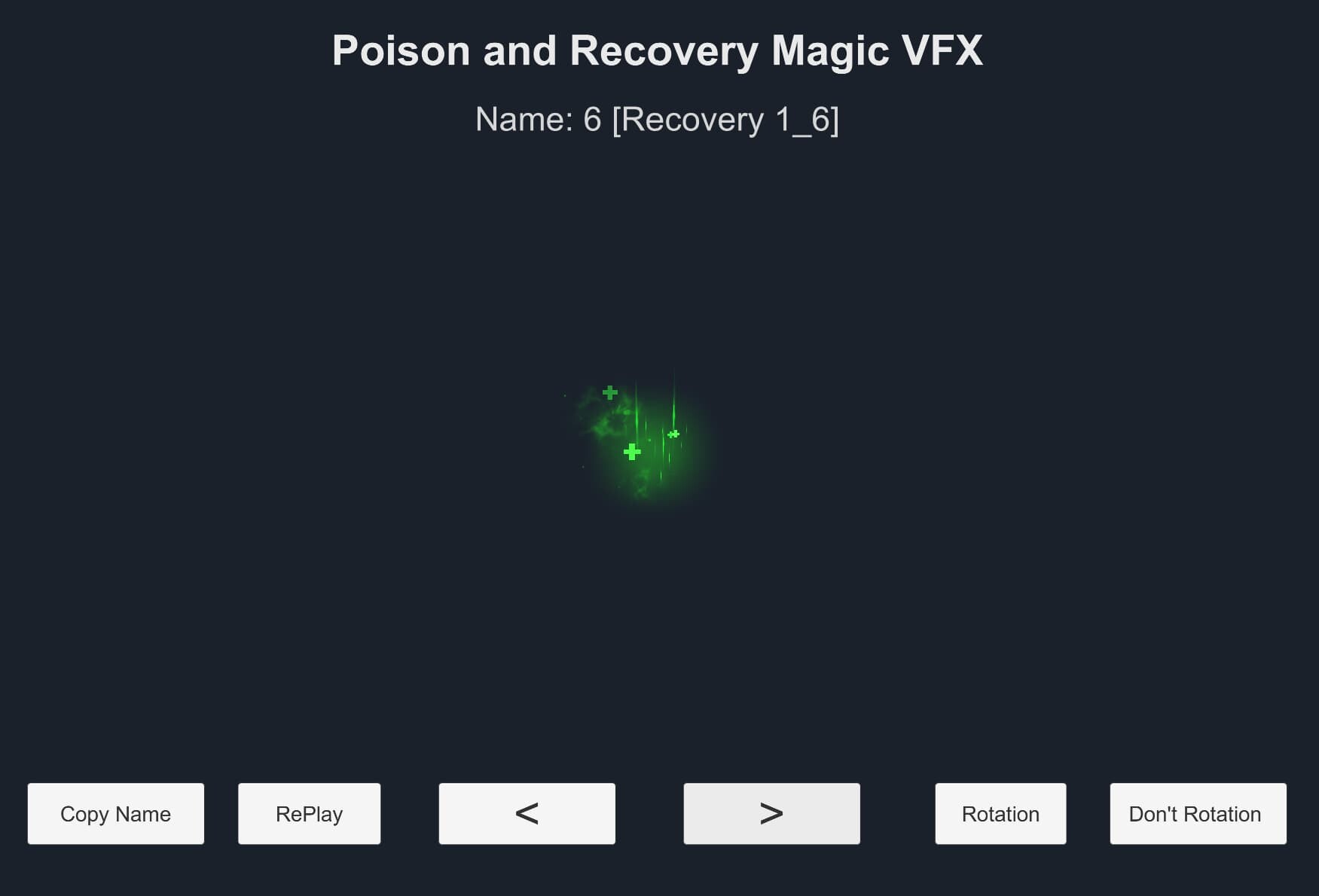 ArtStation - Unity VFX - Poison and Recovery Magic VFX | Game Assets