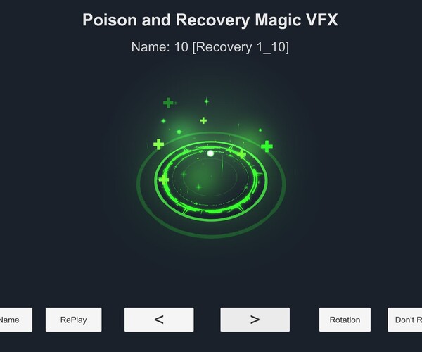ArtStation - Unity VFX - Poison and Recovery Magic VFX | Game Assets