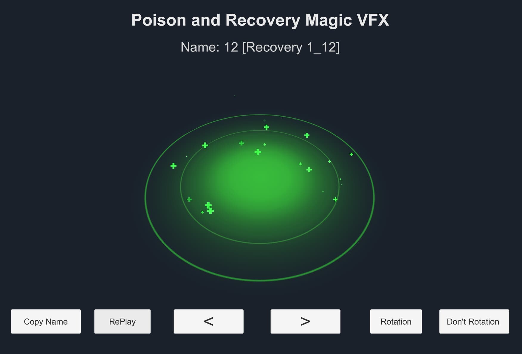 ArtStation - Unity VFX - Poison and Recovery Magic VFX | Game Assets