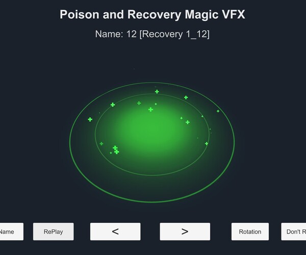 ArtStation - Unity VFX - Poison and Recovery Magic VFX | Game Assets