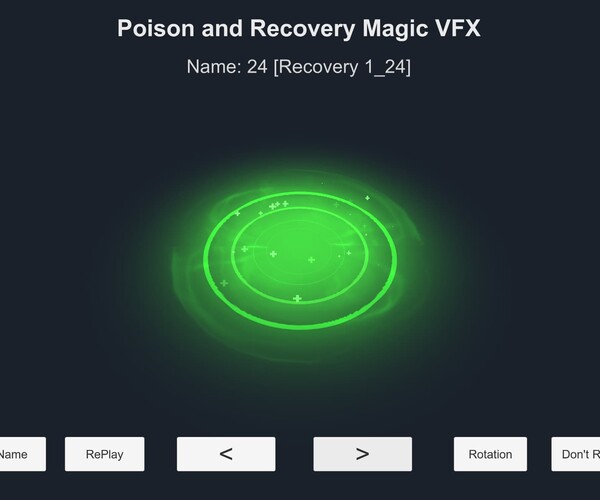 ArtStation - Unity VFX - Poison and Recovery Magic VFX | Game Assets