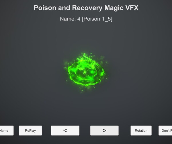 ArtStation - Unity VFX - Poison and Recovery Magic VFX | Game Assets