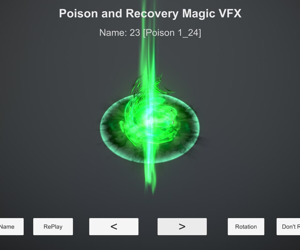 ArtStation - Unity VFX - Poison and Recovery Magic VFX | Game Assets