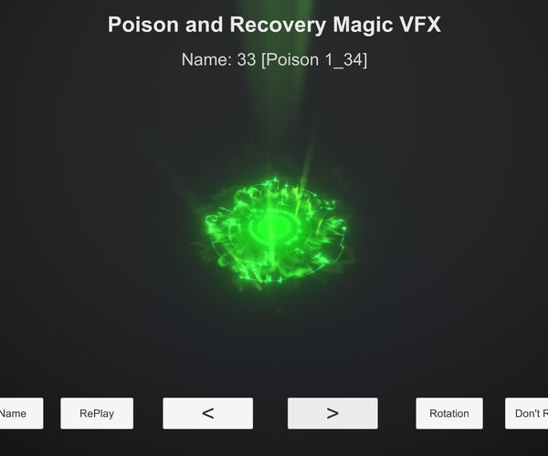 ArtStation - Unity VFX - Poison and Recovery Magic VFX | Game Assets