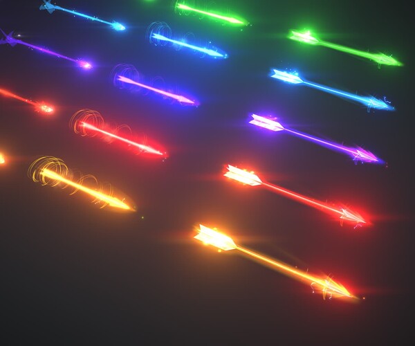 Artstation Effect Vfx For Unity 3d Rpg Arrow Vfx 1 Game Assets