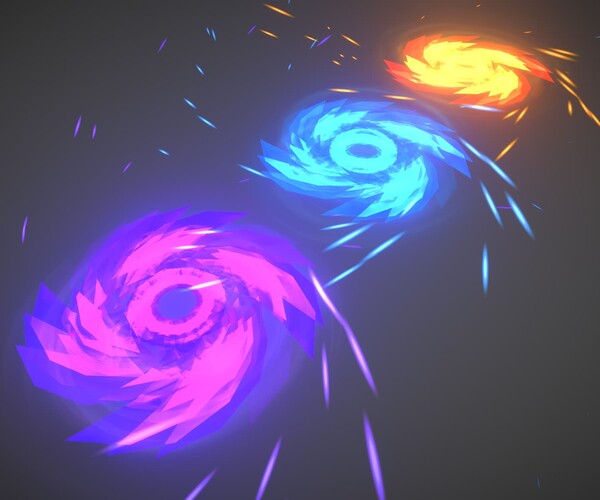 Artstation Effect Vfx For Unity 3d Rpg Darts Vfx Package Game Assets