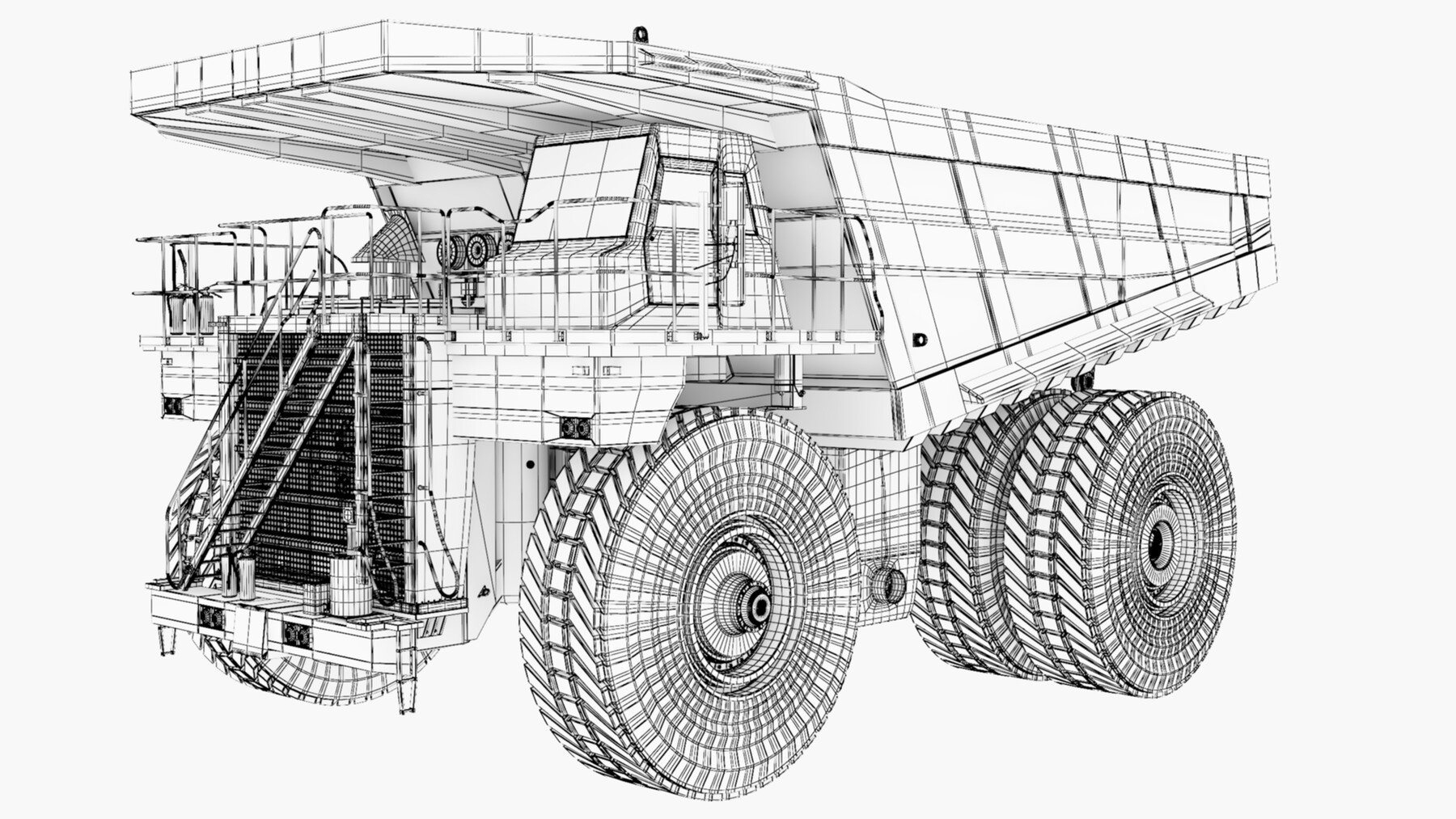 ArtStation - Haul Truck - Dump Truck - With Cabin Interior Cat 797b ...