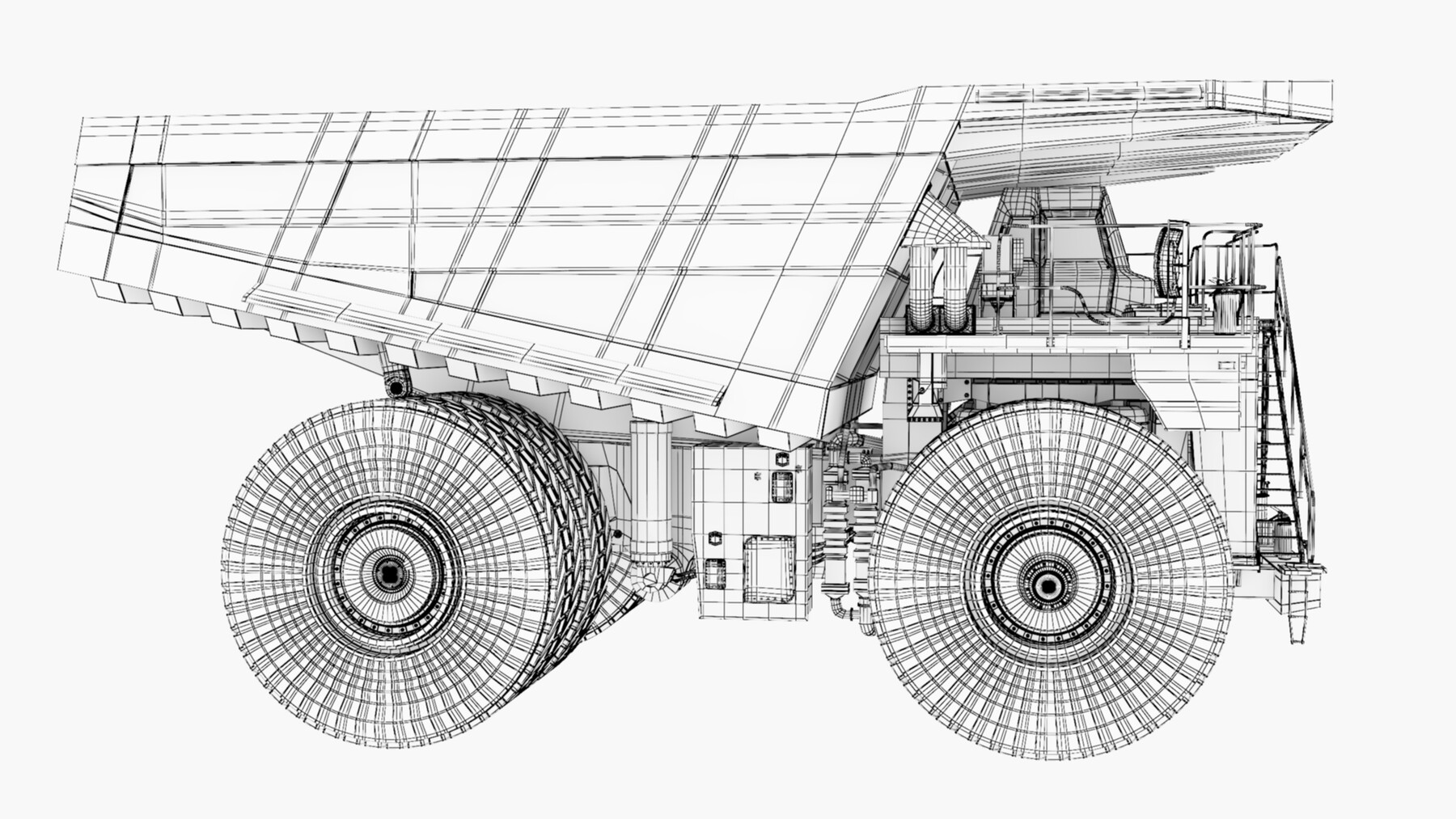 ArtStation - Haul Truck - Dump Truck - With Cabin Interior Cat 797b ...