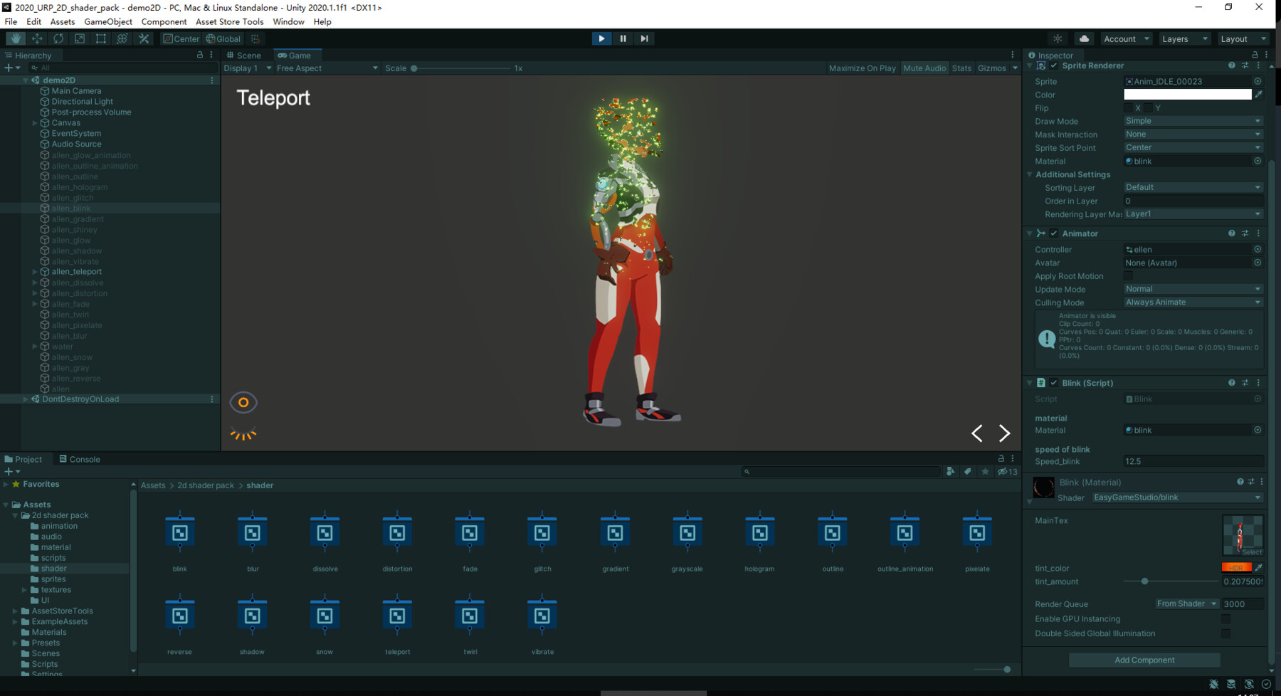 ArtStation - Unity VFX - 2D Shader Pack | Game Assets
